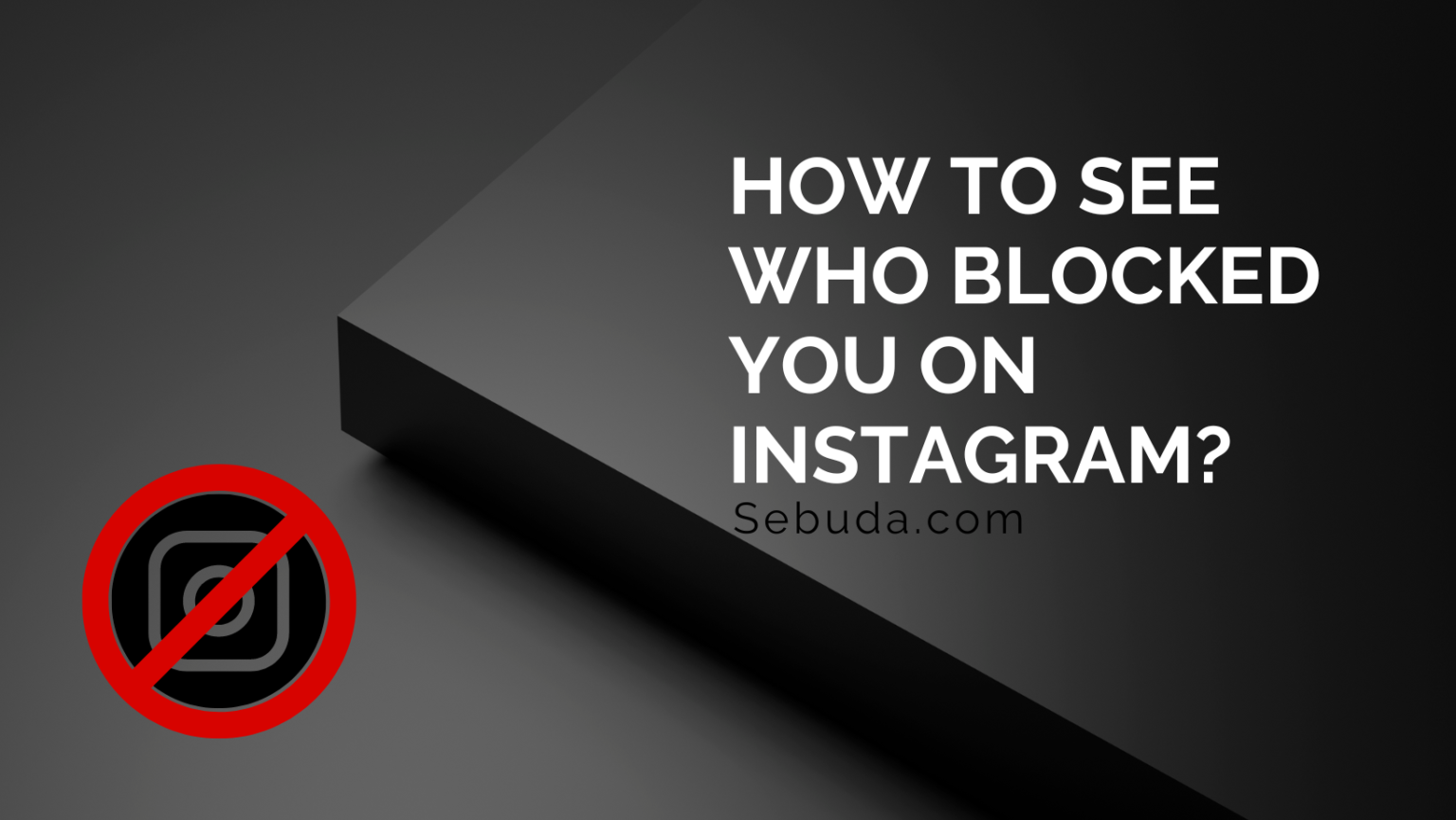 Who Blocked You on Instagram 8 Common & easy ways |Sebuda